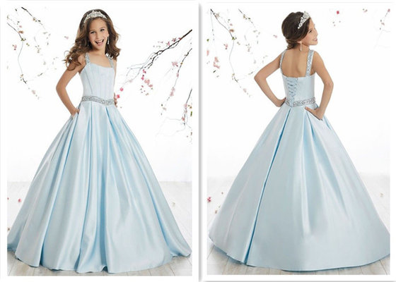 One - Piece Princess Sparkly Flower Girl Dresses For Wedding And Party