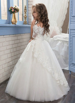 Pretty Beautiful Flower Girl Dresses / Cute White Lace Flower Girl Dress