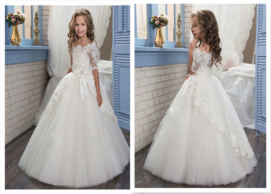 Pretty Beautiful Flower Girl Dresses / Cute White Lace Flower Girl Dress