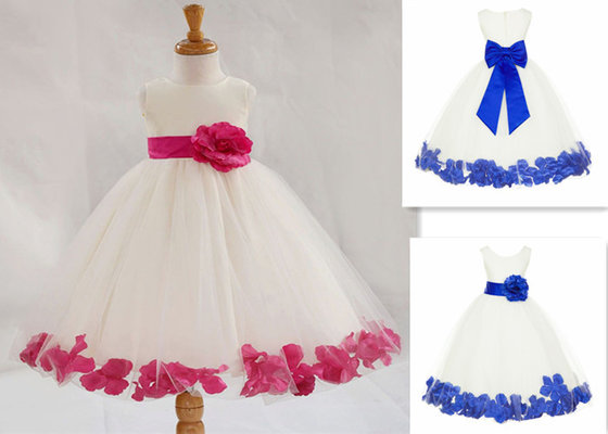 Lace Pageant Sparkly Flower Girl Dresses For Welding Multi - Colors Coptional