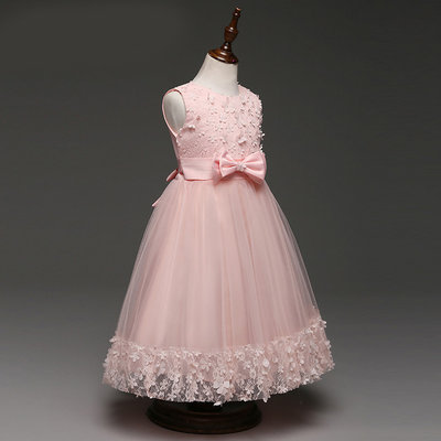 Fashionable Pink Flower Girl Dresses , Simple Satin Flower Girl Dresses