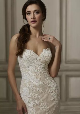 Extend Below Waist Sheath Column Wedding Dress For Women Comfortable Feel
