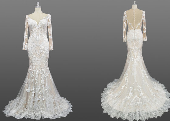 Gorgeous Long Sleeve Ladies Wedding Dresses For Fitted Bridal And Women