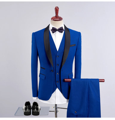 Casual Three Piece Gents Wedding Suits For Bridegroom Or Groom Business