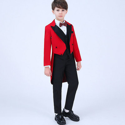 Wedding Piano Performance Ring Bearer Suits For 3 - 9 Years Toddler Boy