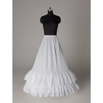 Polyester Bridal Gown Accessories / Bridal Separates Skirt Customized Size
