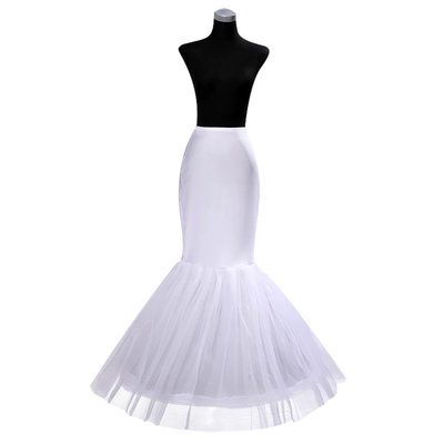 Black Long Tail Chiffon Wedding Skirt , Romantic Wedding Gown Petticoat