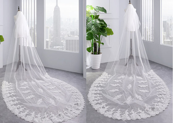 Cotton Delicate Bridal Gown Accessories Wedding Dress Veil For Decoration