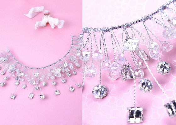Wedding Free Gift Silver Crystal Rhinestone Wedding Bride Crown
