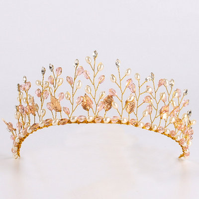 Top grade unique design round bridal pageant crowns and tiaras