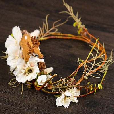 New fashion colorful flower hoop hair accessories fancy style ladies hair accessories for birthday party wedding ceremon