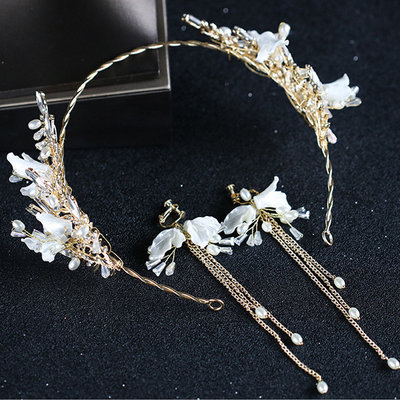 Floral head wreath garland for Bridal Crown Flower Garlands For Women Wedding Bridal Decoration