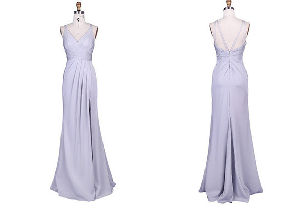 Draped Taffeta Womens Bridesmaid Dresses Exquisite Bright Sparkle Design