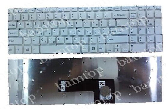 Sony SVF15 Customize White Greek Laptop Keyboard , Notebook Keyboard Layout