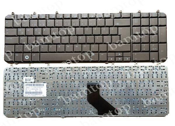 TR Dv7 Brozen HP Turkish Laptop Keyboard Layout , Small Keyboard For Laptop