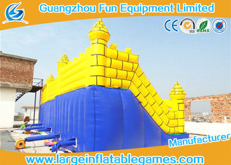 Durable Yellow Commercial Inflatable Slide Inflatable Castle Slide For Playing