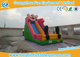 Cartoon Commercial Inflatable Slide For Event / Screamer Inflatable Bounce Slide
