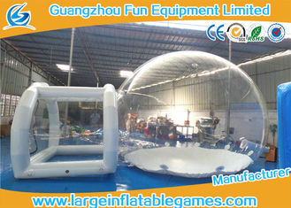 Outdoor Camping Inflatable Air Tent , Clear Inflatable Lawn Tent Bubble