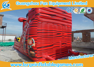 Red Inflatable Pirate Ship / Inflatable Pirate Boat Fun City Playground