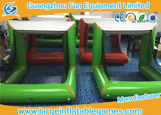Green / White Inflatable Football Goal Post Air Sealed With CE Approved Blower
