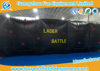 Black Air Hot Welded Inflatable Maze Bounce House For Adults / Kids