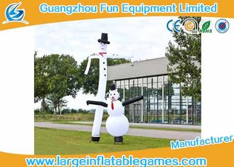 Advertising Small Inflatable Air Dancering Man / Inflatable Snowman Dancer For Business
