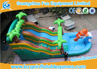 Sharks Commercial Inflatable Slide Customized Size Inflatable Water Slides