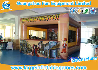 Eco Friendily Wild West Inflatable Shootout game 4*4.5m Customized