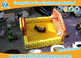 Funny Children / Adult Sport Games Inflatable Rodeo Bull With logo printing