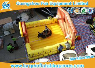 Funny Children / Adult Sport Games Inflatable Rodeo Bull With logo printing