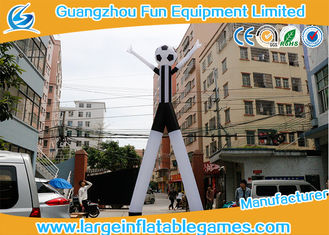 Black and white football Advertising Skydancer Inflatable Air Dancer With Bottom Blower