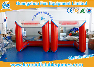 Air Sealed Inflatable Football Pitch Logo Printed / Inflatable Soccer Goal