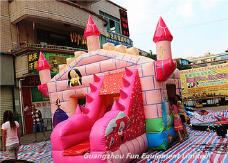 Princesa inflable divertida comercial Bouncy Castle With Slide para los juguetes de los niños