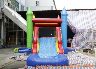 0.55mm PVC Tarpaulin Inflatable Bouncy Castle With Water Slide