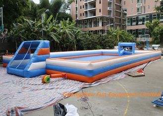 22 * 11m Inflatable Football Pitch / Giant Inflatable Soccer Field 2 years Warranty