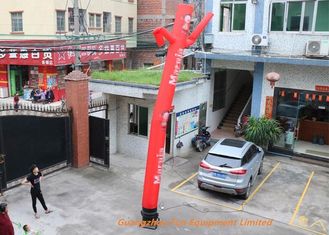 6m High Inflatable Air Dancer , Oxford Cloth Material Inflatable Tube Man