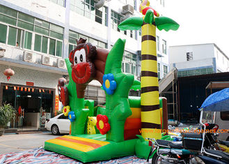 PVC Tarpaulin Monkey Jumping Inflatable Bouncy Castle With CE and TUV