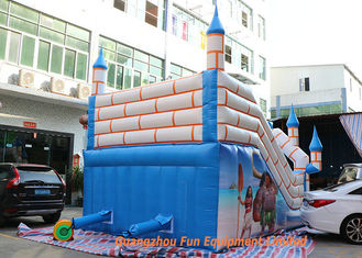 Flame Resistant Giant Commercial Inflatable Slide / Inflatable Bouncers With Slide