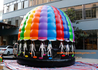 5m Dia Funny  Inflatable Disco Jumping Area Inflatable Castle Bouncer Customized