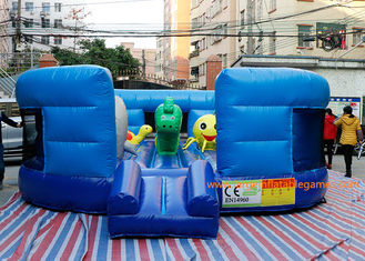 Kids Cartoon Ocean World Inflatable Air Bouncer For Amusement Park