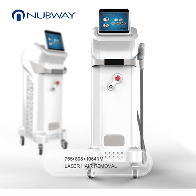 TUV medical CE approved TEC cooling Triple wave length diode laser hair removal machine