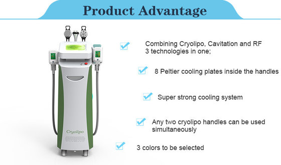 Ultrasonic Cryo Freeze Machine Non - Surgery Fat Freeze Cryolipolysis Treatment