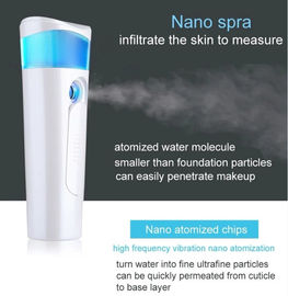 White Microcurrent Facial Machine Nano Mist Sprayer Water Tank Capacity 30ML