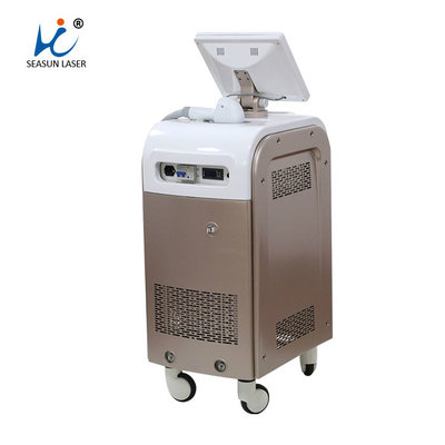 Vetical Laser Hair Equipment , Golden Micro Channel Laser Removal Machine