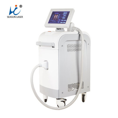 808nm Laser Body Hair Removal Machine , Ipl Laser Machine With Cooling Plates