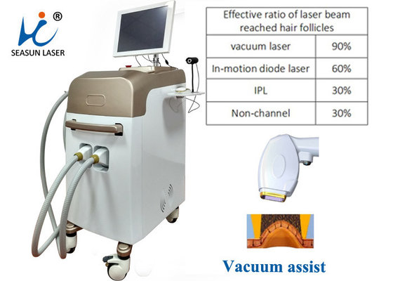 Mini Pain Free Permanent Vacuum Laser Hair Removal Equipment For Men Use