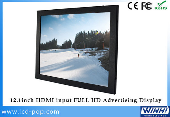 12 Inch Shopping Full Hd Tv Lcd Led Advertising Retail Display Auto Turn On / Off
