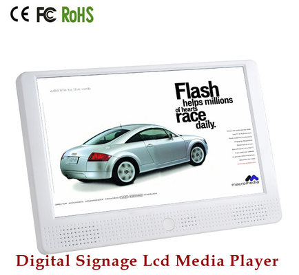 Indoor 10.1 Inch LCD Advertising Display Screens USB Video Player For TV