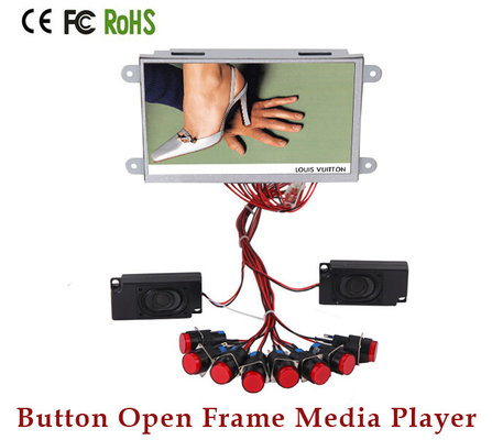 7 Inch Open Frame LCD Monitor , LCD Advertising Board Restaurant Digital Signage