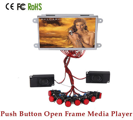 Open Frame 7 Inch Indoor Advertising LCD Screen For MP4 / AVI / DIVX / XVID / VOB